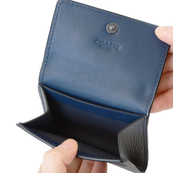 Coach | Bags | Coach Mens Coin Case Natural Leather Wallet | Poshmark